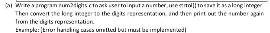 Solved . 1. Big Number Representation All C data types have | Chegg.com