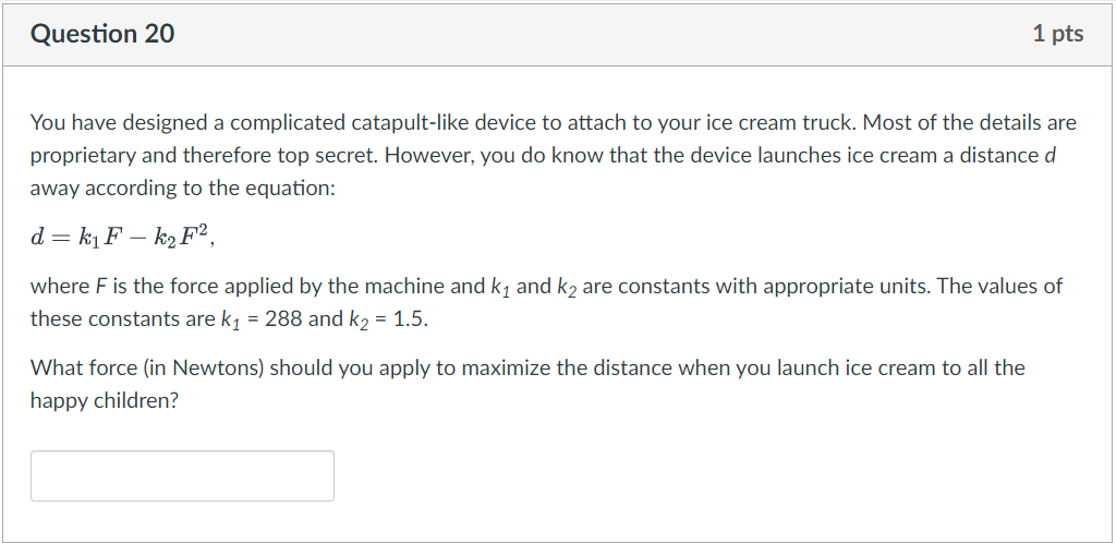 Solved You have designed a complicated catapult-like device | Chegg.com