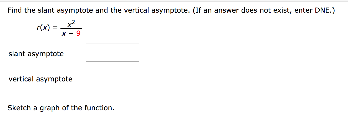 Solved Find the slant asymptote of the function. f(x) = x2 + | Chegg.com