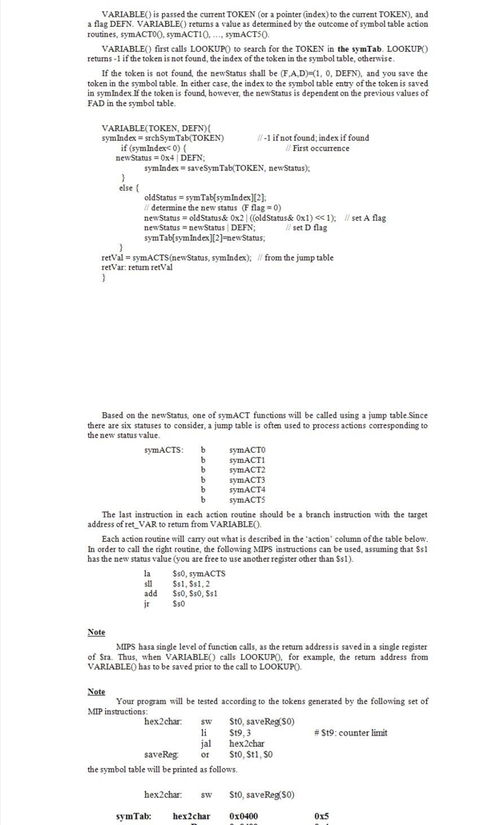 Solved In HW 3, successive characters in an input string are | Chegg.com