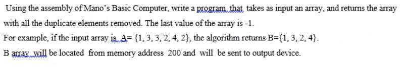 Solved Using The Assembly Of Manos Basic Computer Write A 1391