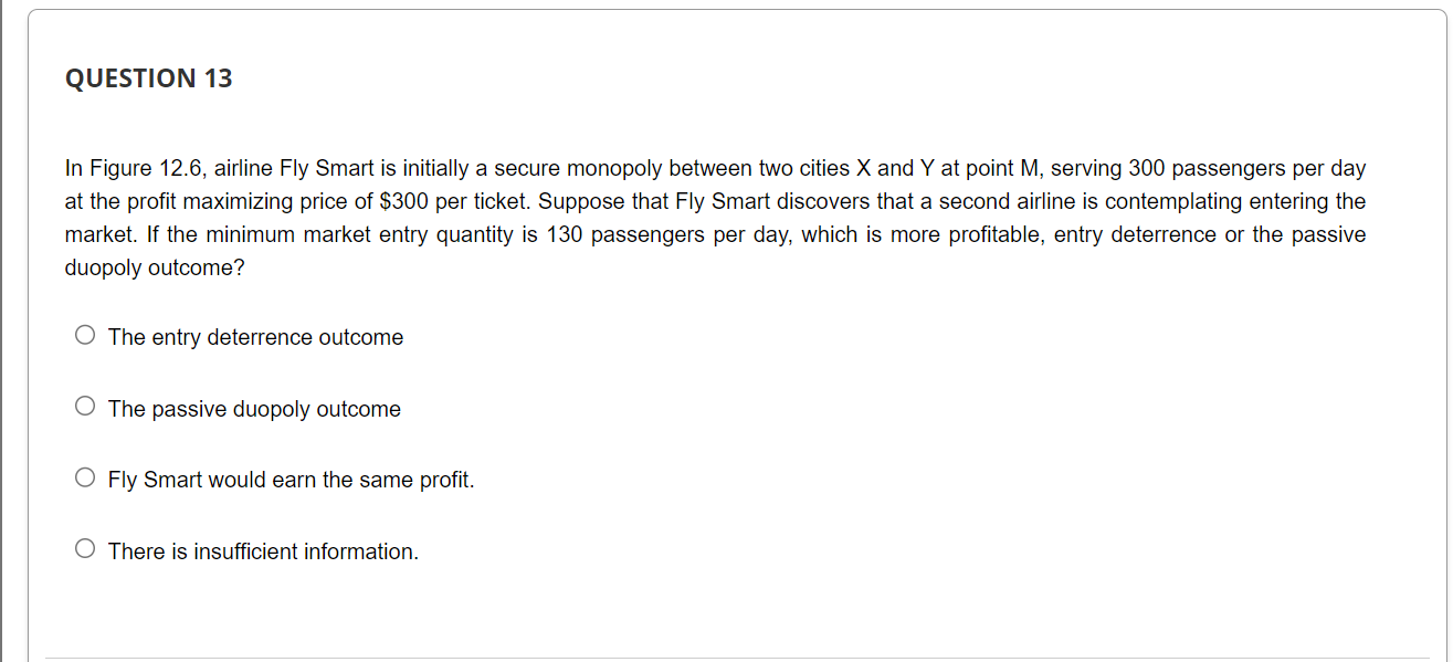 Solved In Figure 12.6, airline Fly Smart is initially a | Chegg.com