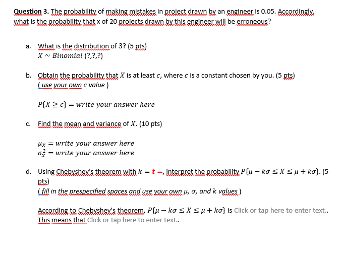 Solved Question 3. The probability of making mistakes in | Chegg.com