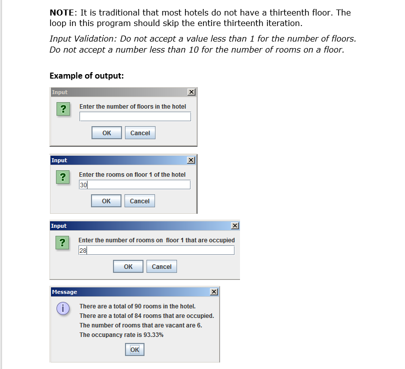 Solved I need the Joption Pane code for this Here is an | Chegg.com