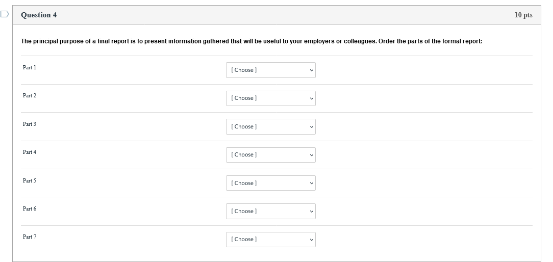 Solved Part 1 Part 2 Part 3 Part 4 Part 5 Part 6 Part 7 | Chegg.com