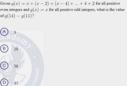 Solved Given g(x)=x+(x−2)+(x−4)+…+4+2 for all positive even | Chegg.com