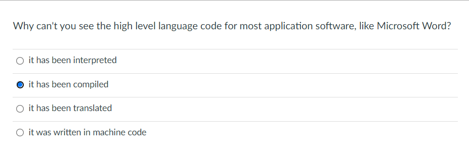 Solved Why can't you see the high level language code for | Chegg.com