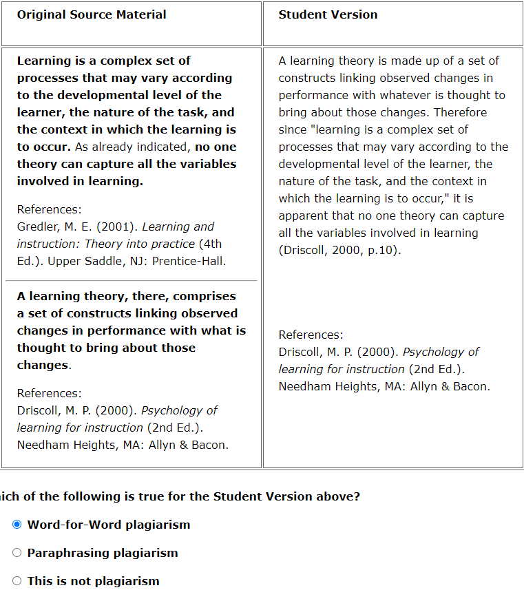 Solved Original Source Material Student Version The | Chegg.com