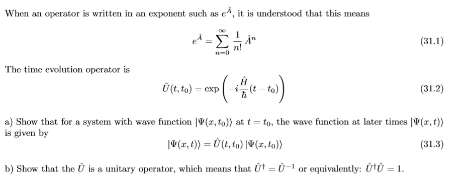 Solved When an operator is written in an exponent such as | Chegg.com