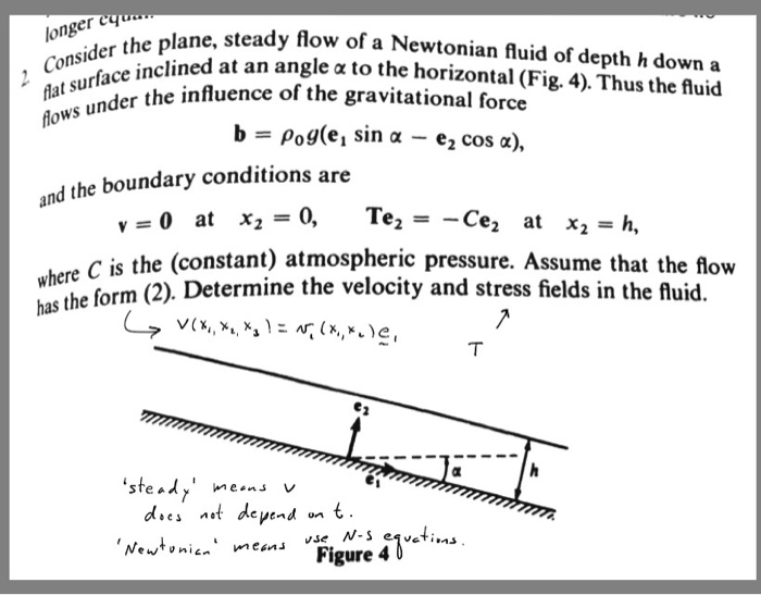 Solved Consider the plane, steady flow of a Newtonian fluid | Chegg.com