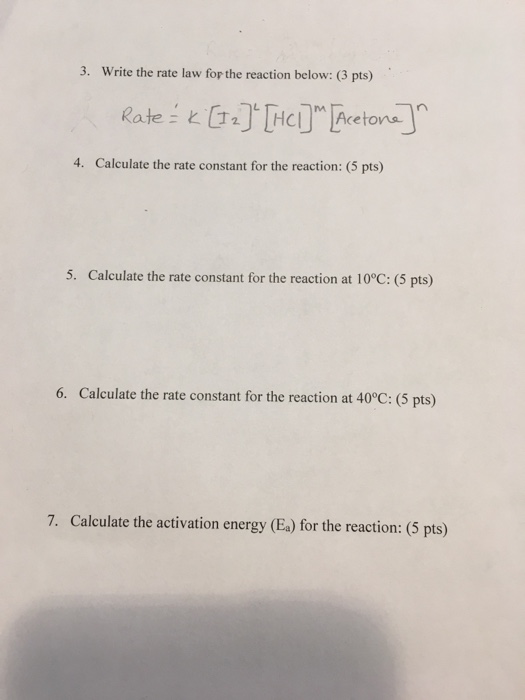 Solved Experiment (at 100C) l (at 40C) Data Sheets [acetone] | Chegg.com