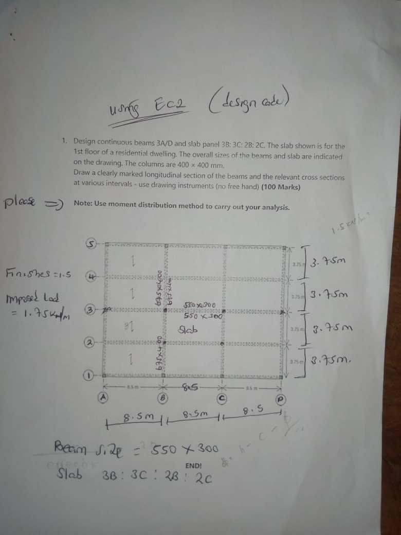 Solved unfis EC2 (design code) Еся 1. Design continuous | Chegg.com