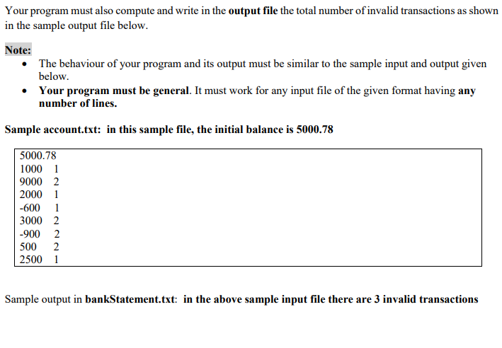 Assume You Have An Input Text File Account Txt The