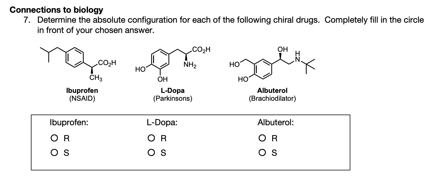 Solved onnections to biology 7. Determine the absolute | Chegg.com