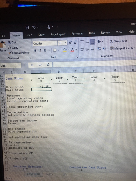 Insert Draw Page Layout Formulas Data Review View | Chegg.com