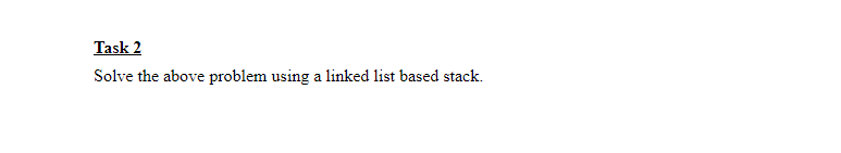 Solved Topic Data Structures Stack Using Java Chegg