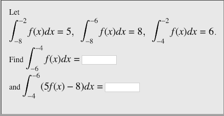 Solved Let .4 f(x) dx=7, | f(x) dx=6, | f(x) dx=1 r3 Find | Chegg.com