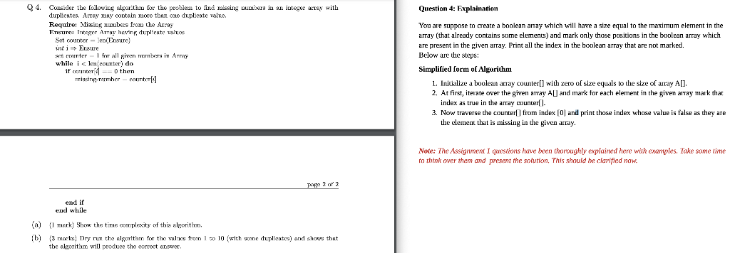 Solved Consider the following algorithm for the problem to | Chegg.com