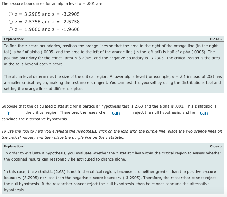 Solved The alpha level is set before (at the beginning of an | Chegg.com