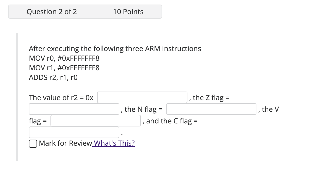 Solved After executing the following three ARM | Chegg.com