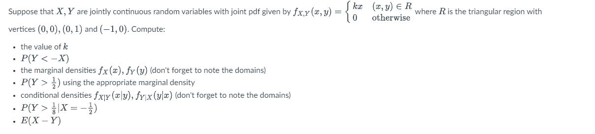 Solved Suppose that X,Y are jointly continuous random | Chegg.com