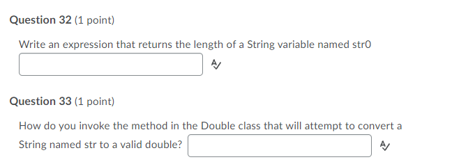 Solved Question 32 (1 point) Write an expression that | Chegg.com