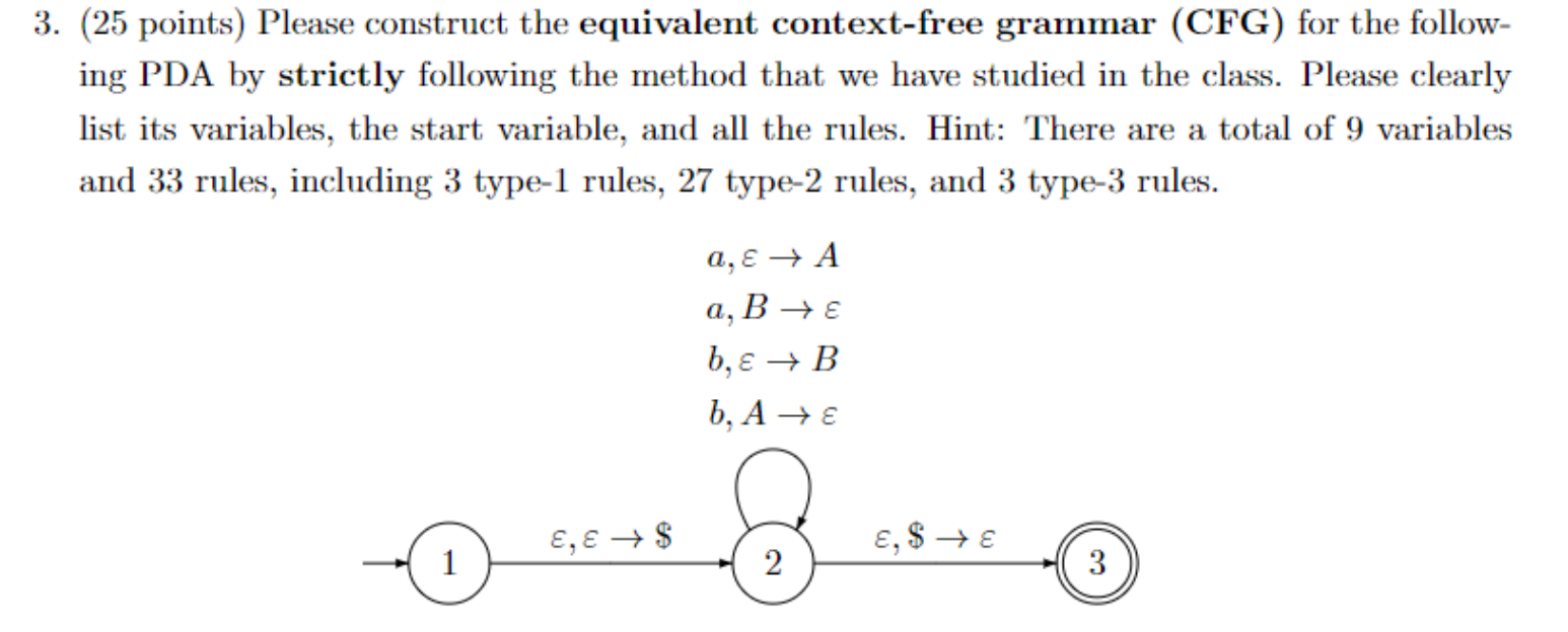 Solved 3. (25 points) Please construct the equivalent | Chegg.com Solved 3. (25 points) Please construct the equivalent | Chegg.com
