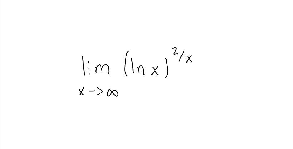 Solved limx→∞(lnx)2/x | Chegg.com