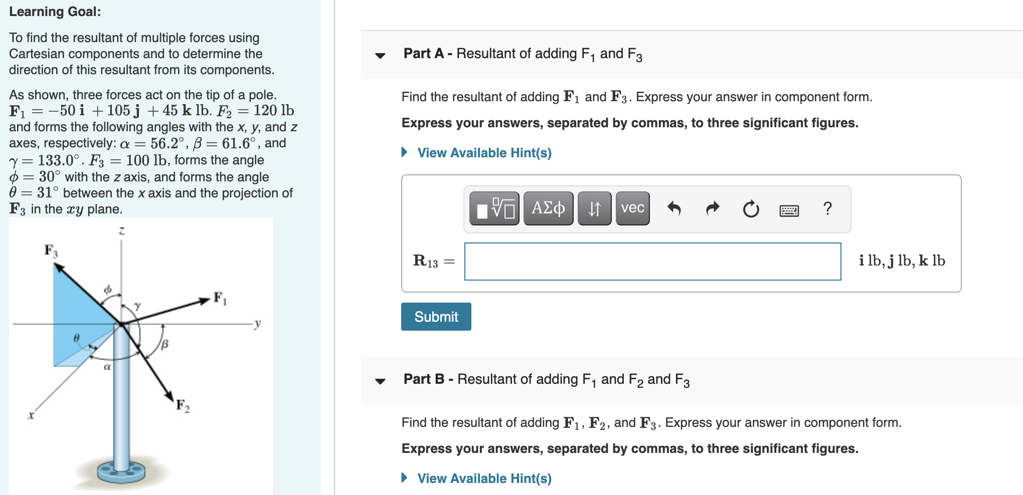 Solved Learning Goal: To find the resultant of multiple | Chegg.com