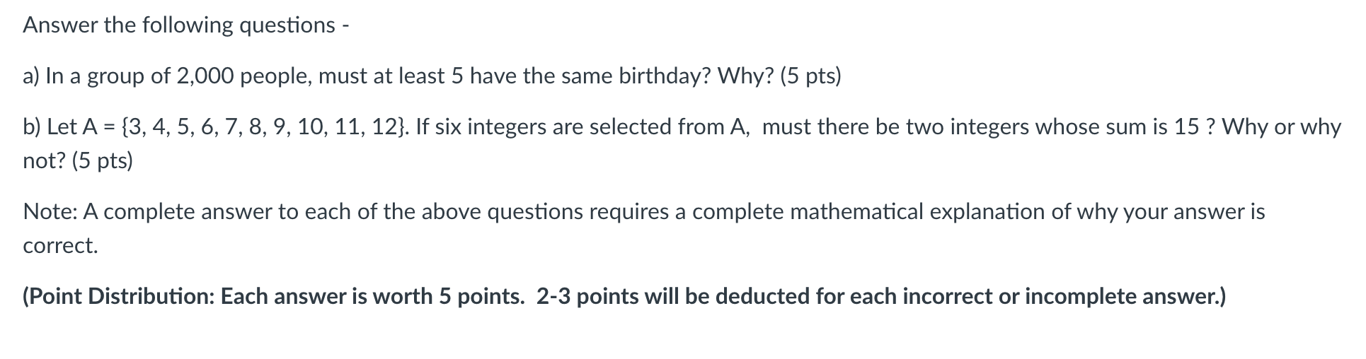Solved Answer the following questions - a) In a group of | Chegg.com