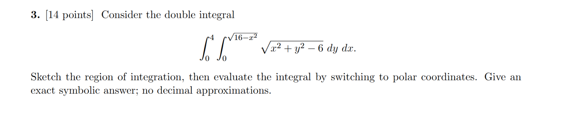 Solved Calculus consider the double | Chegg.com