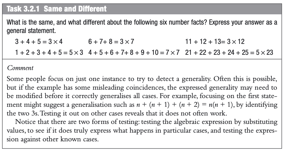 Solved Task 3.2.1 Same and Different What is the same, and | Chegg.com