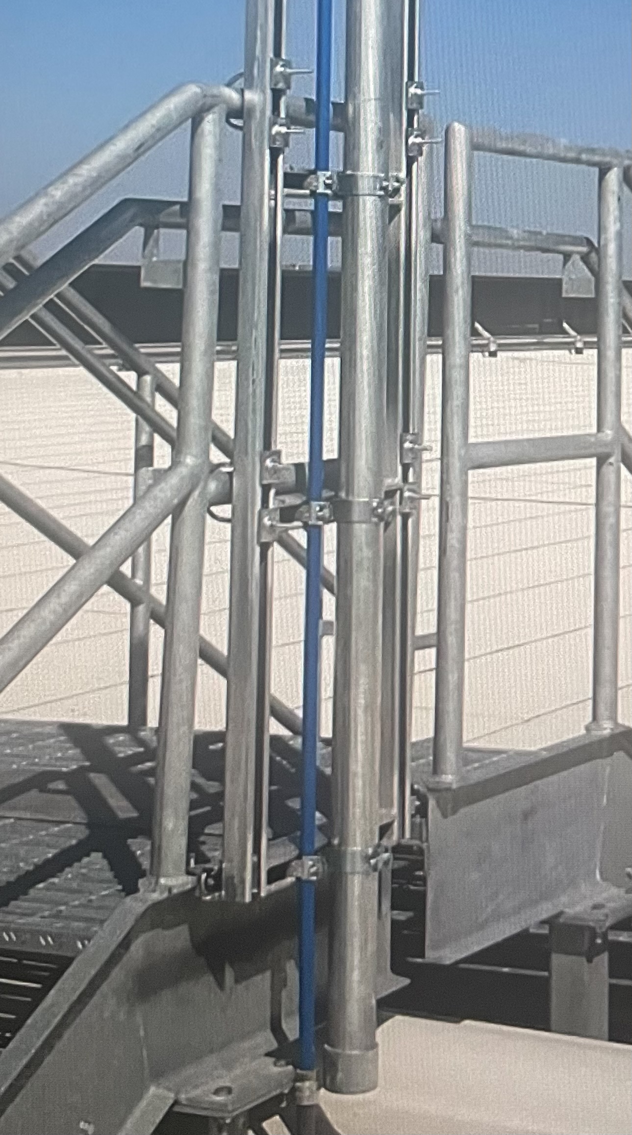 Solved Weather station pole attached to railing I have this | Chegg.com