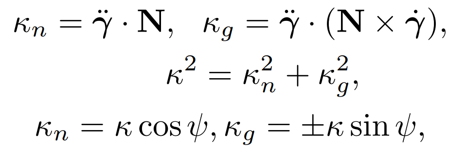 Solved 3. Find the geodesic and normal curvatures of a | Chegg.com