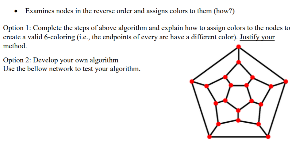 Solved Q6: Node coloring algorithm (15 points] In the node | Chegg.com