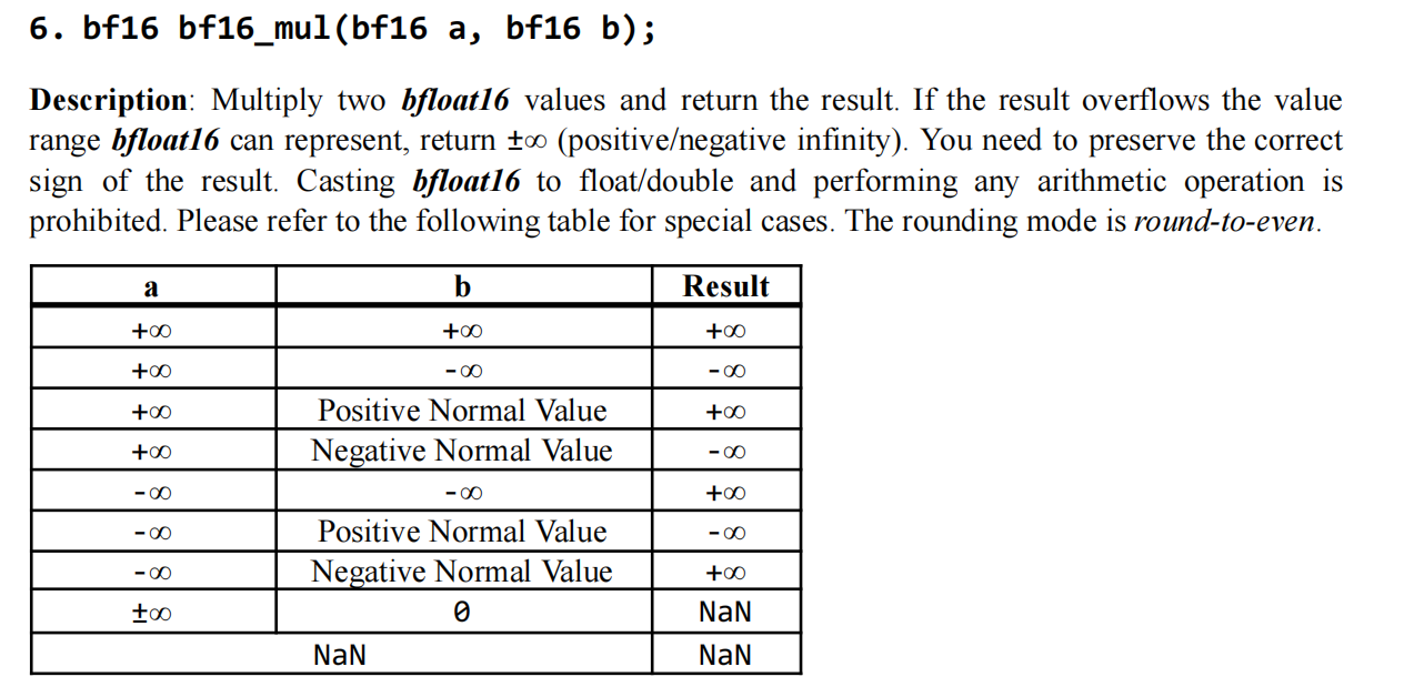 Solved #include #include "bf16.h"/* Do NOT include | Chegg.com