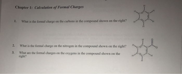 Solved Chapter 1: Calculation of Formal Charges I. What is | Chegg.com