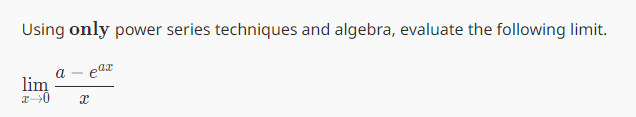 Solved Using only power series techniques and algebra, | Chegg.com