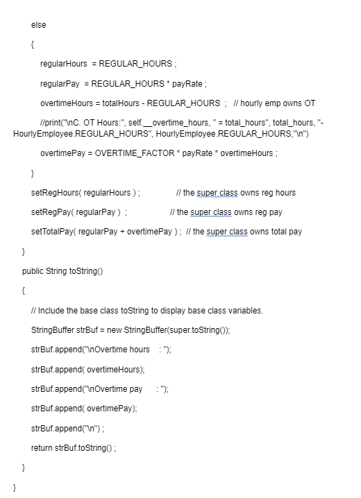Solved Java Inheritance And Polymorphism Here Are Parts Of