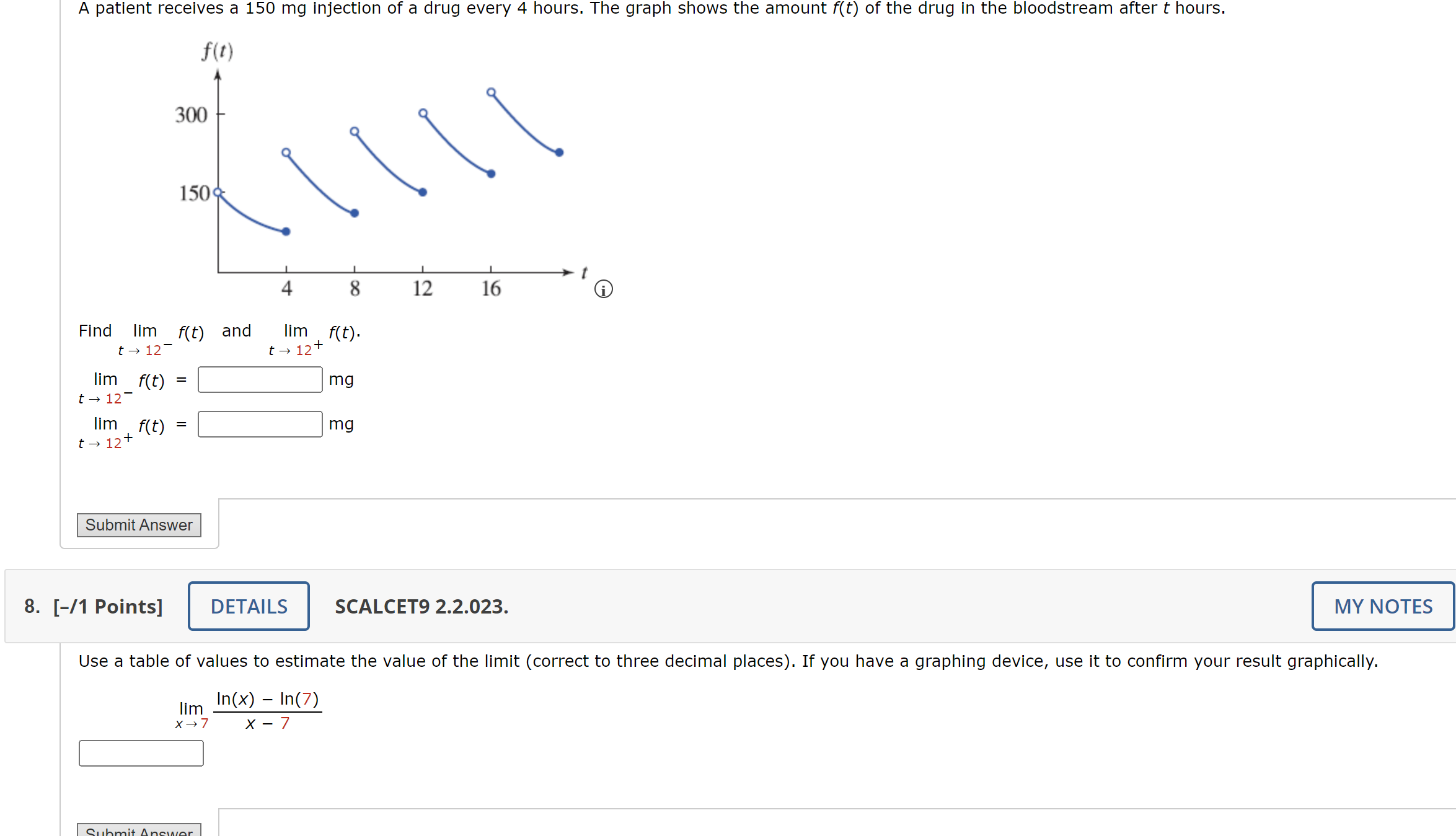 Solved For the function g whose graph is shown, find a | Chegg.com