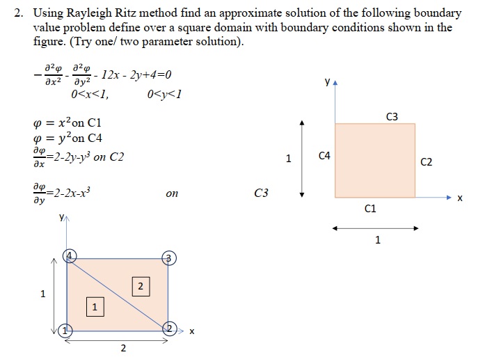 Solved Using Rayleigh Ritz method find an approximate | Chegg.com