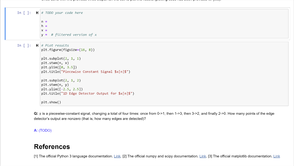 Solved Q2a: Piecewise Constant Signals We'll go through two | Chegg.com