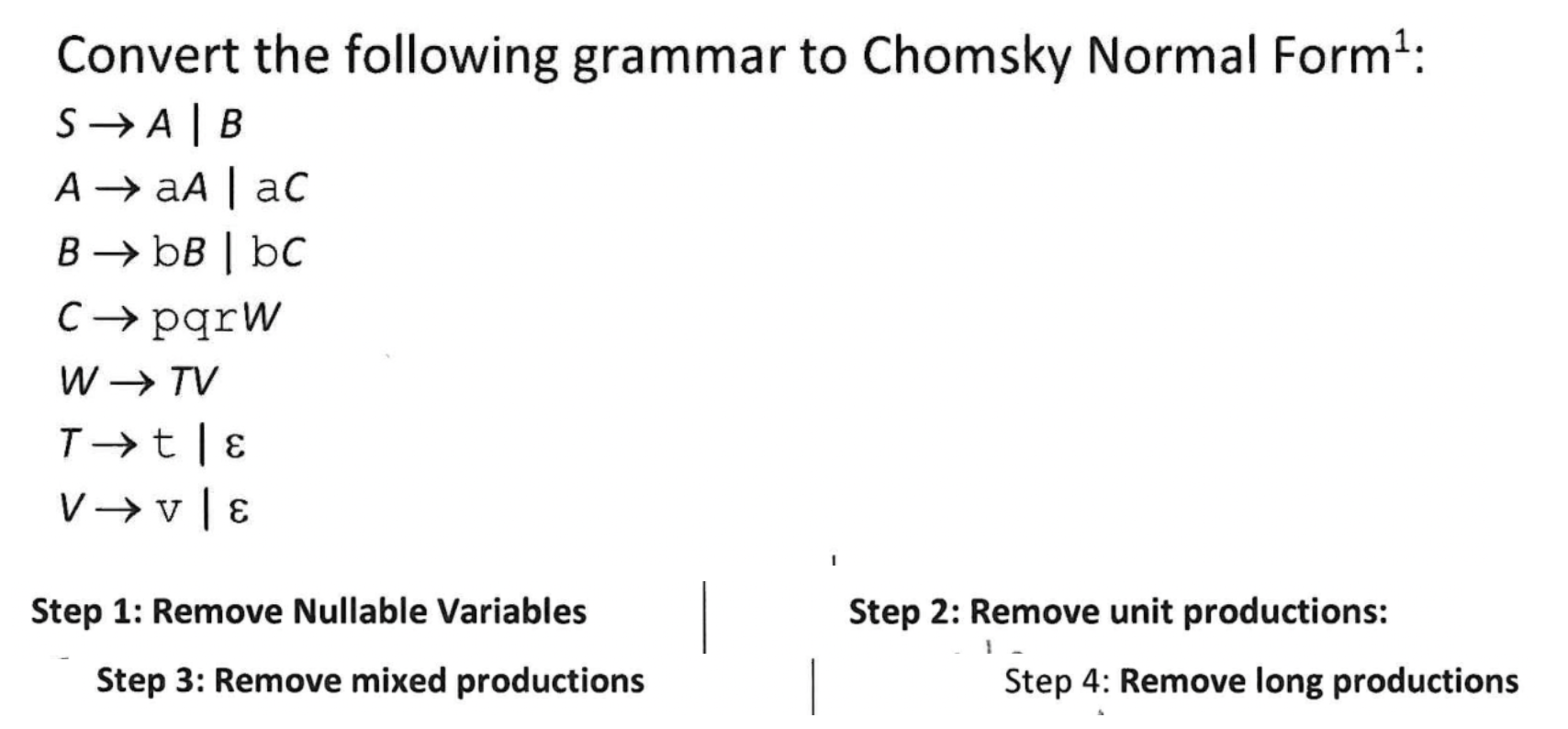 Solved Step 1: Remove Nullable VariablesStep 2: Remove unit | Chegg.com