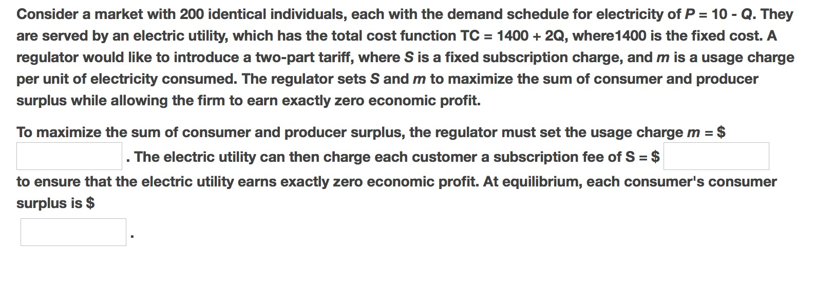 Solved Consider a market with 200 identical individuals, | Chegg.com