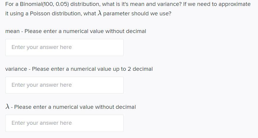 Solved Plot the pmf of the Binomial and Poisson distribution | Chegg.com