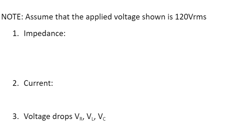 NOTE: Assume that the applied voltage shown is | Chegg.com