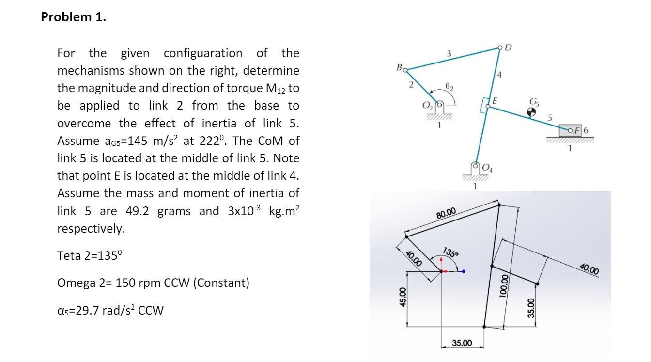 Solved Problem 1. D 3 B. 4. 2 GS 5 OF 6 For the given | Chegg.com