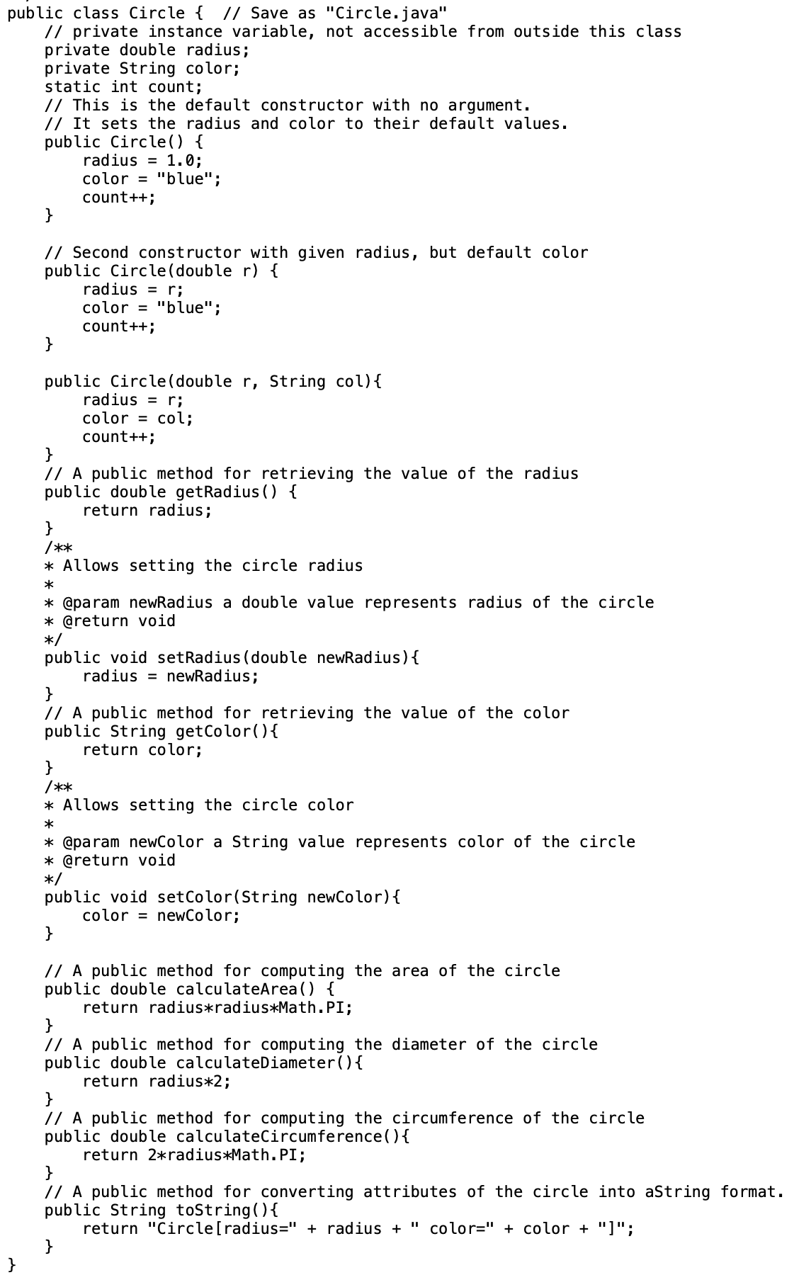Solved e. The subclass Cylinder inherits a toString () | Chegg.com