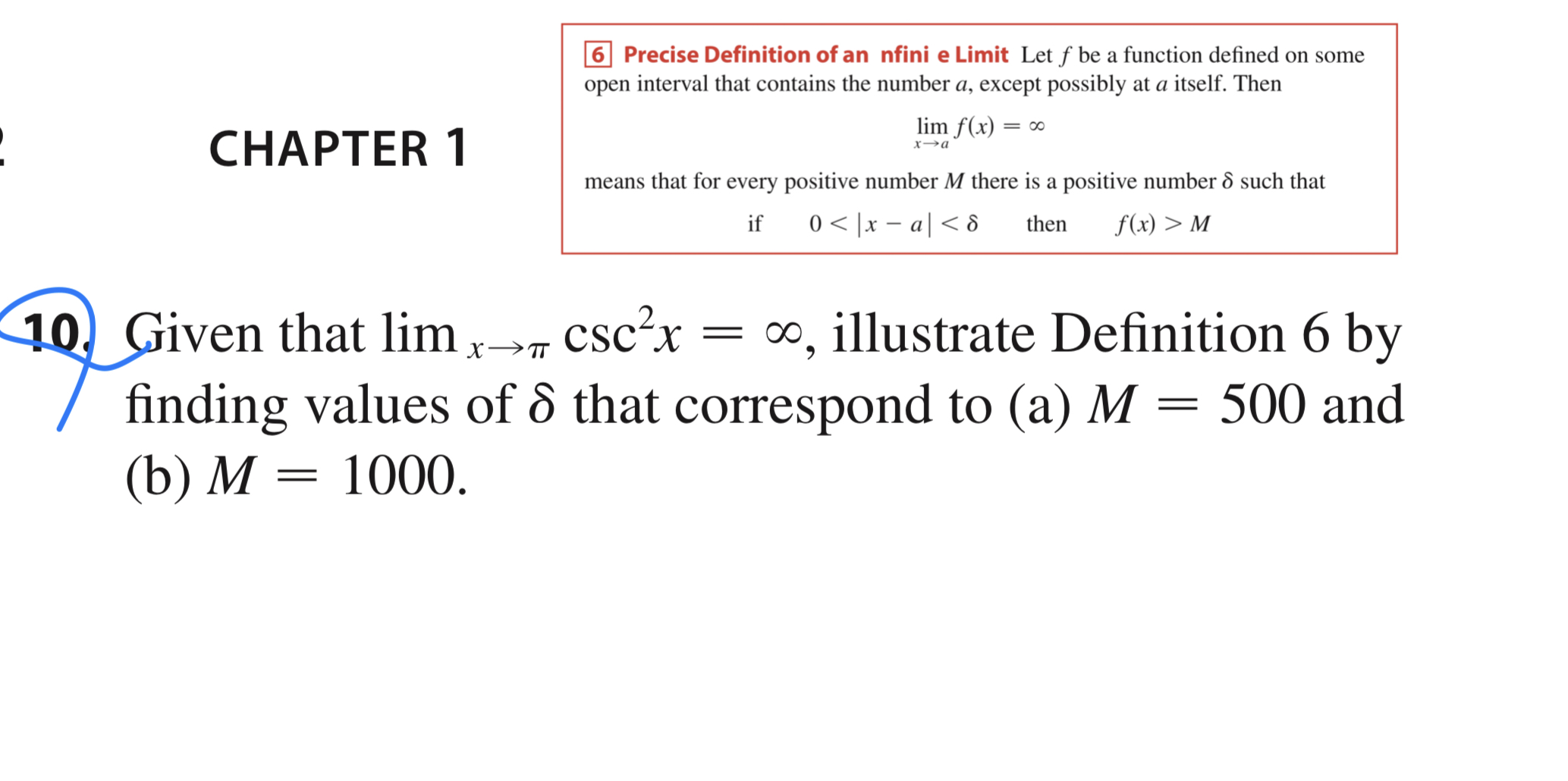 Solved 6 Precise Definition of an nfini e Limit Let f be a | Chegg.com