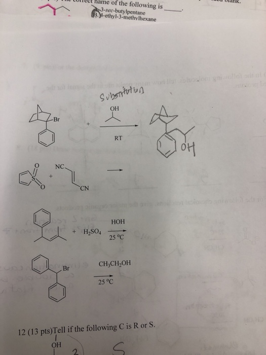 Solved elt hame of the following is sec-butylpentane | Chegg.com